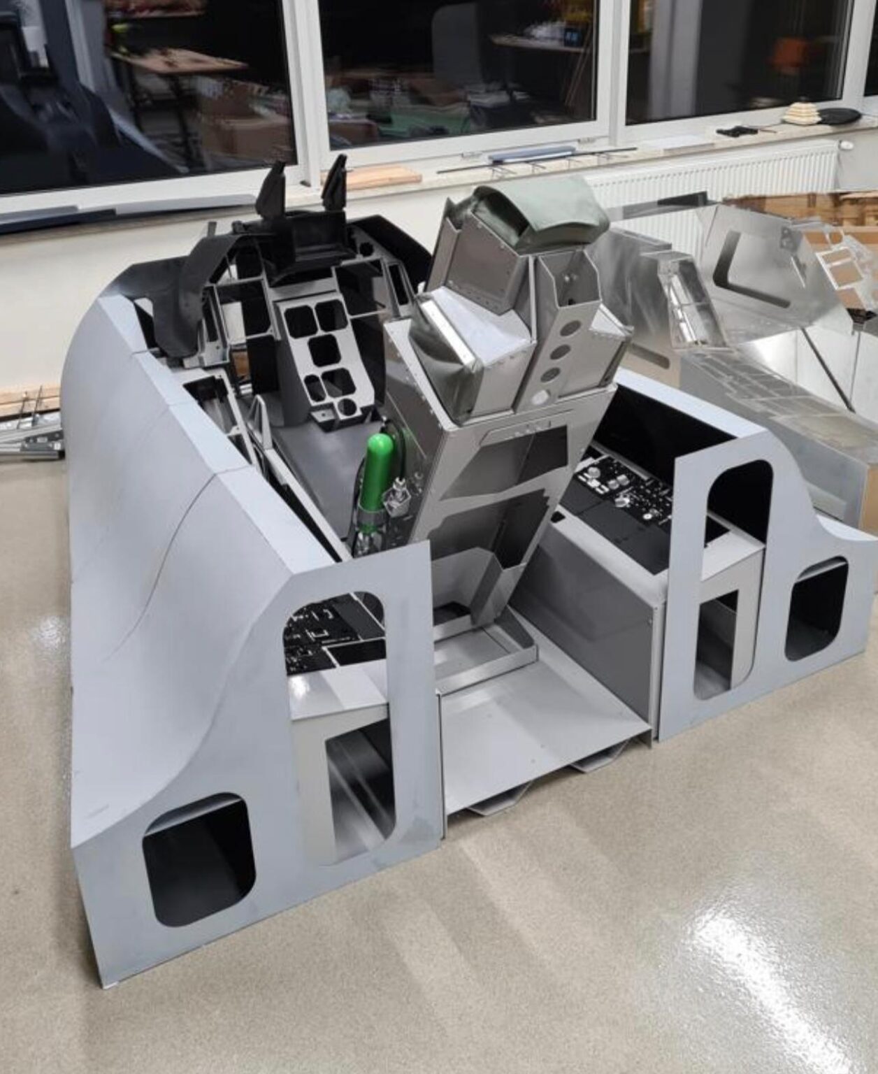 FULL F16 Cockpit Shell, Ejection Seat and Panels – Airframe Lab